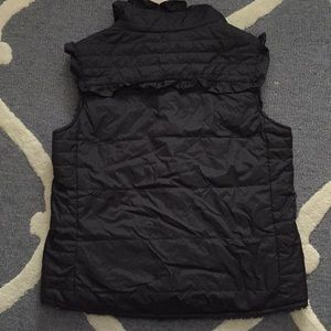 Matix | Jackets & Coats | Matix Black Puffer Ruffle Detail Vest | Poshmark